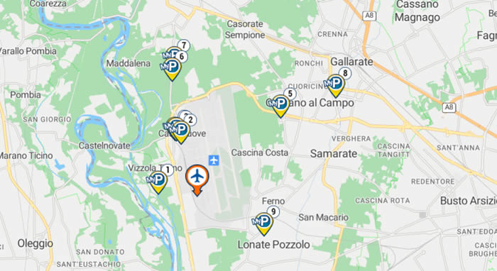 Parcheggio Malpensa - Aeroporto T1 e T2 - MyParking